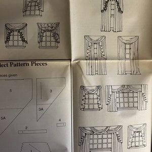 VTG 9105 Simplicity 1894. Easy Window Treatments. Complete, Unused, FF ...