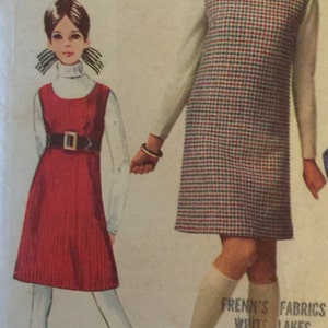 VTG 7778 Simplicity (1968). A How to Sew Pattern. Jumper W/3 Necklines ...