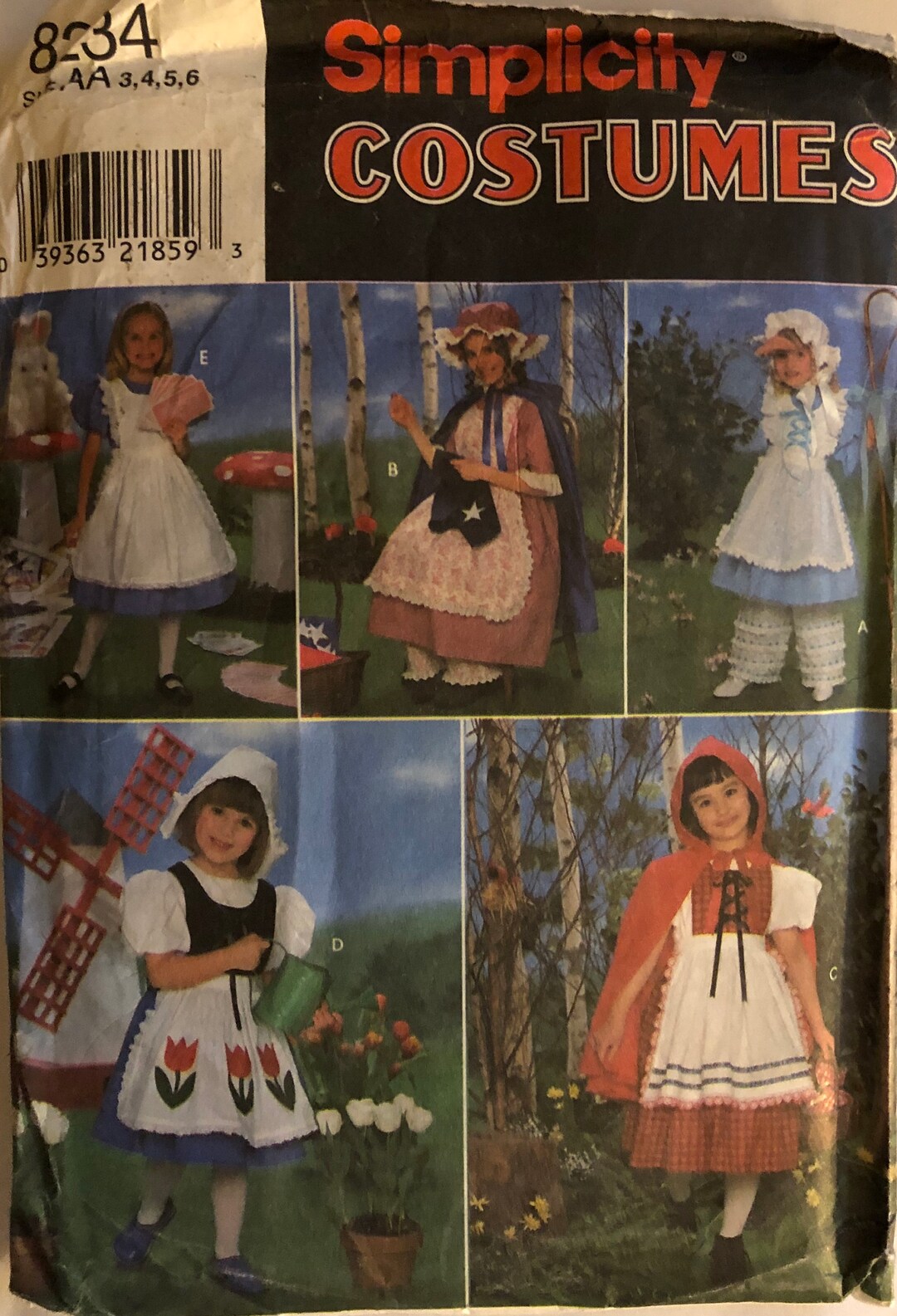 VTG 8234 Simplicity (1998). Simplicity Costumes. Girl's Costumes. Size ...