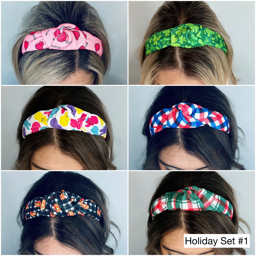 Holiday Knotted Headbands, Christmas Headbands, Easter Hard Knot ...
