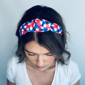 4th of July Knotted Headbands Memorial Day Headbands Stars - Etsy