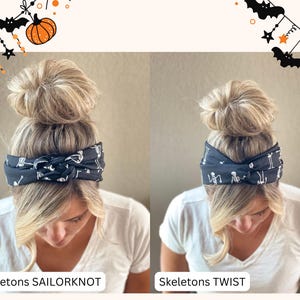 Halloween Candy Corn Chunky Split Turban Knot Headband, Adult Soft and ...