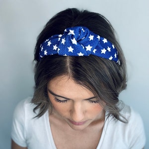 4th of July Knotted Headbands Memorial Day Headbands Stars - Etsy