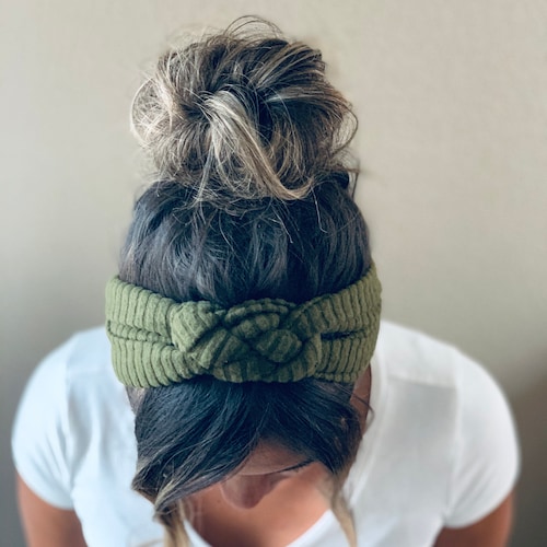 Hazelnut Chip Adult Soft and Stretchy Adult Turban Headband - Etsy
