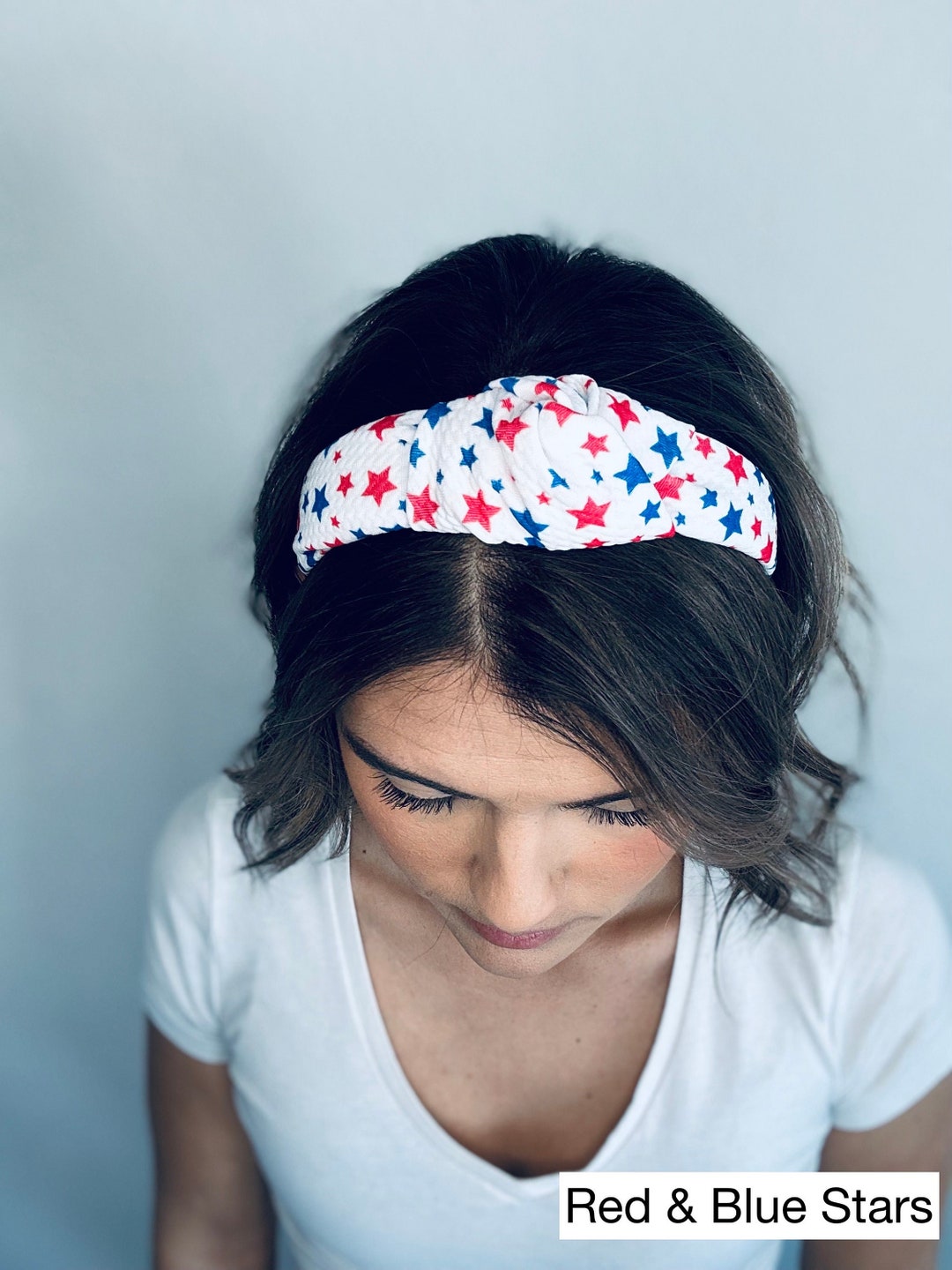 4th of July Knotted Headbands Memorial Day Headbands Stars - Etsy