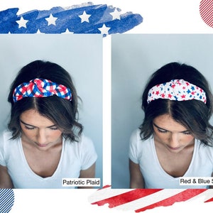 4th of July Knotted Headbands, Memorial Day Headbands, Stars Hard Knot ...
