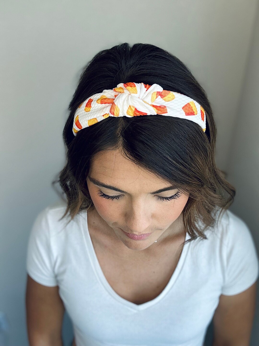Halloween Knotted Headbands, Candy Corn Headbands, Spider Web Hard Knot ...