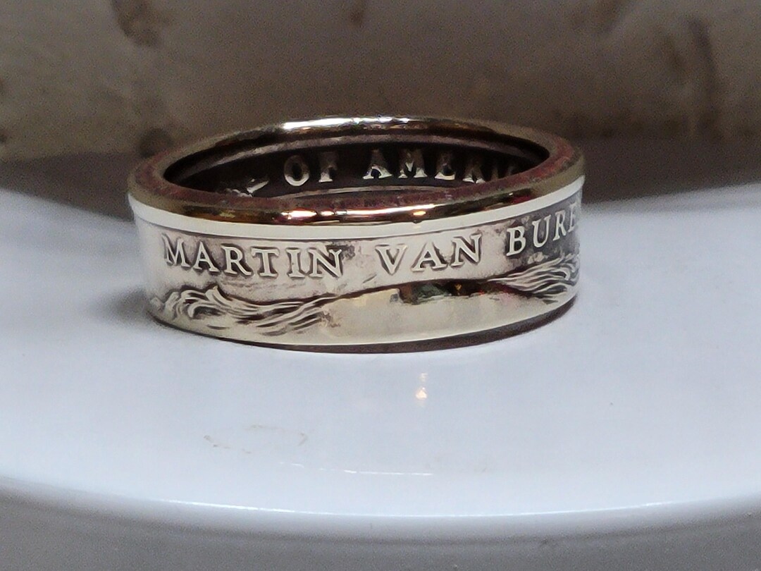 MARTIN VAN BUREN - Size 10 Presidential Dollar Coin Ring - Etsy