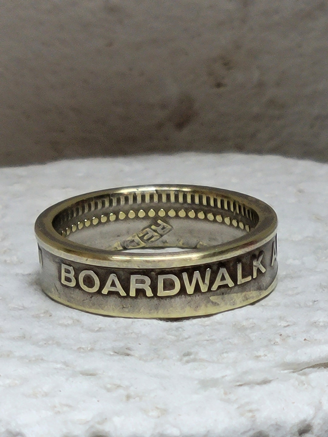 BOARDWALK ARCADE Size 7 1/4 Token Coin Ring - Etsy