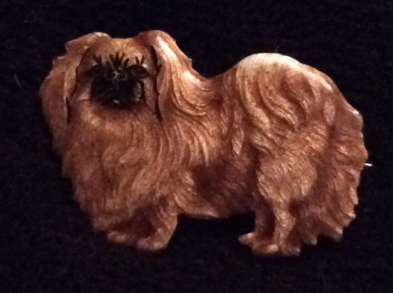Vintage Kenart Silver Enamel Pekingese Dog Brooch - Etsy