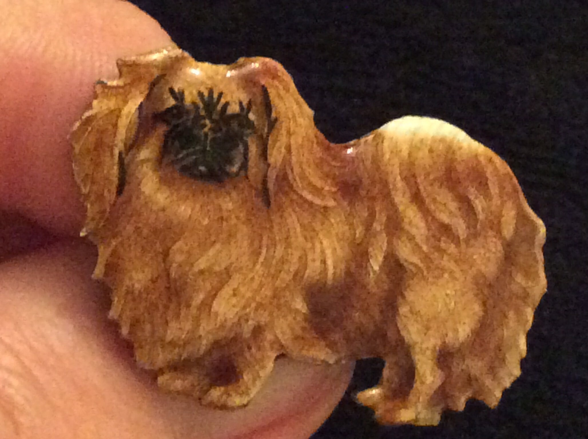 Vintage Kenart Silver Enamel Pekingese Dog Brooch - Etsy