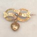 Antique Pearl Bow Swagged Heart Gold Brooch 15ct - Etsy