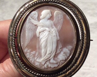 Angel Cameo Pendant - Etsy