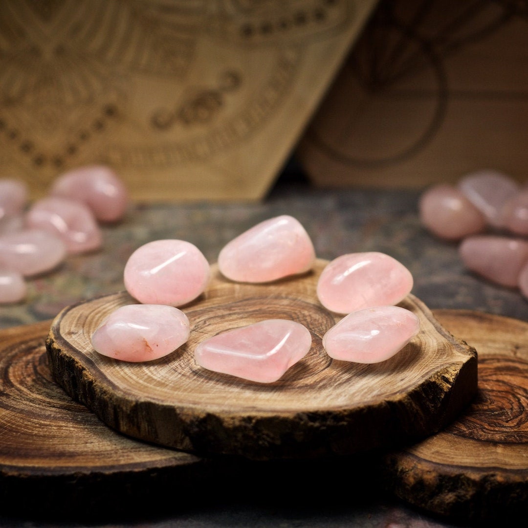 Six (6) Rose Quartz Crystals for Grids | Crystal Sets for Grids ...