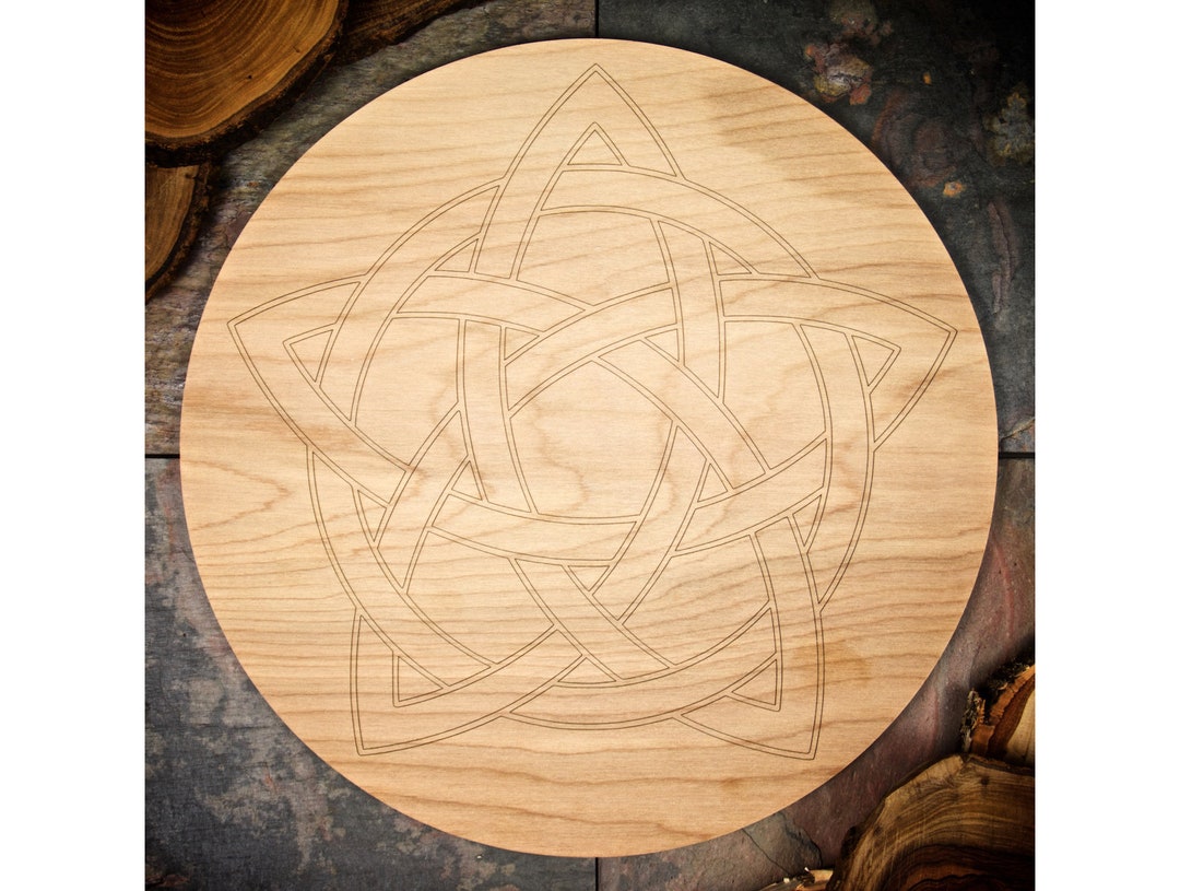 Celtic Star Large Grid Board Sacred Geometry Large Board Large Crystal ...