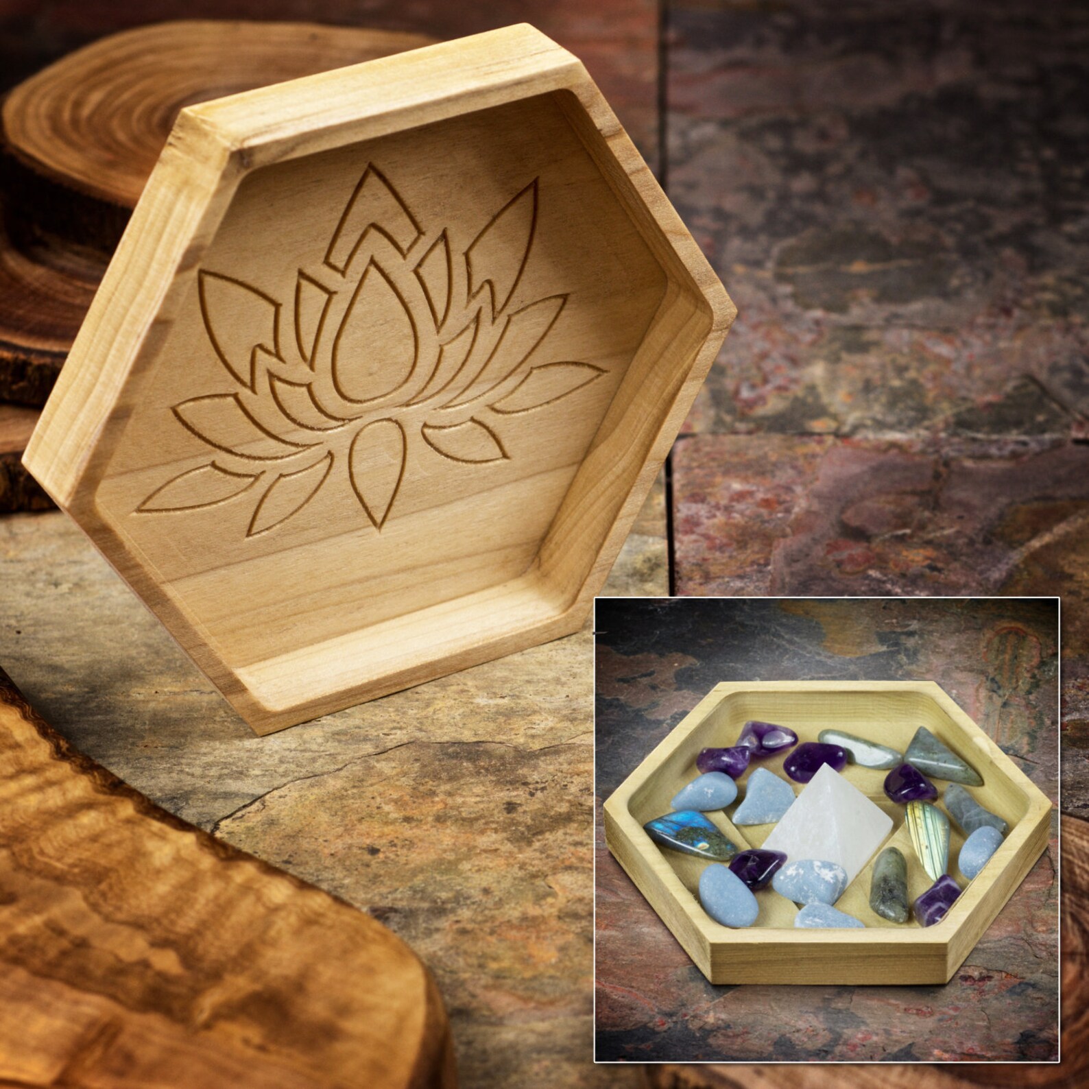 Large Strengthen Spiritual Power Crystal Grid Set | Your Choice of 12 ...