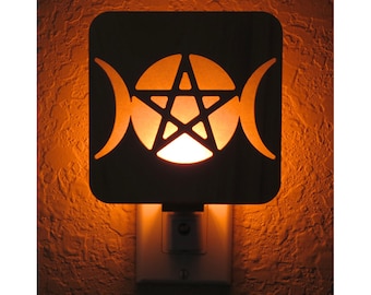 Meditation Figure Wood Night Light Handmade Decorative Night Light ...