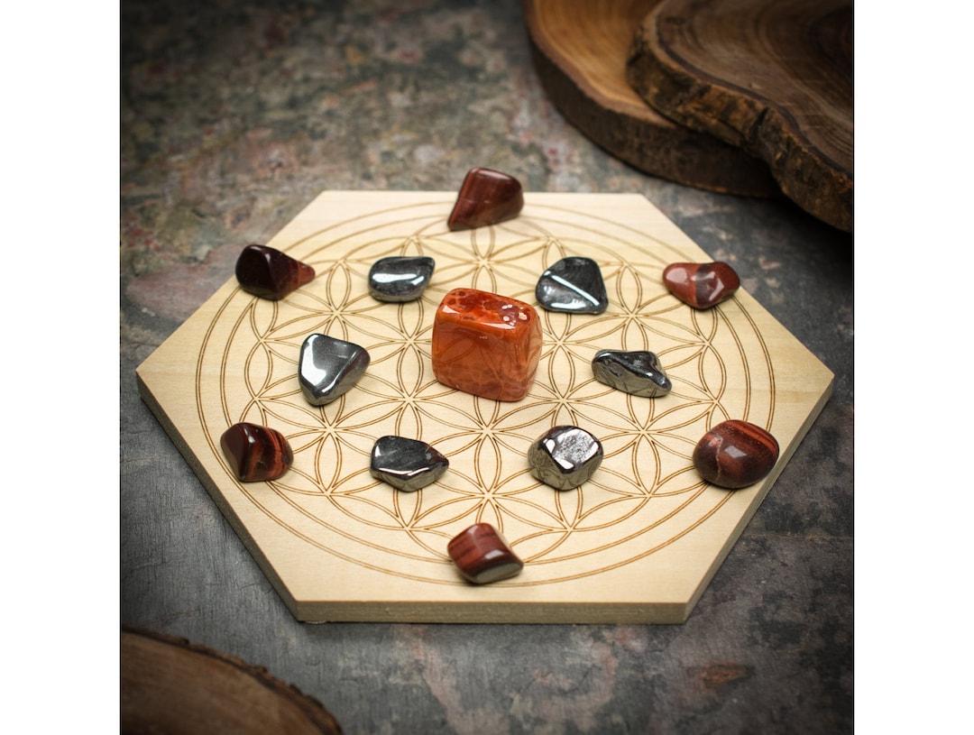 Unleash Your Inner Goddess Mini Crystal Grid Set With Fire Agate ...