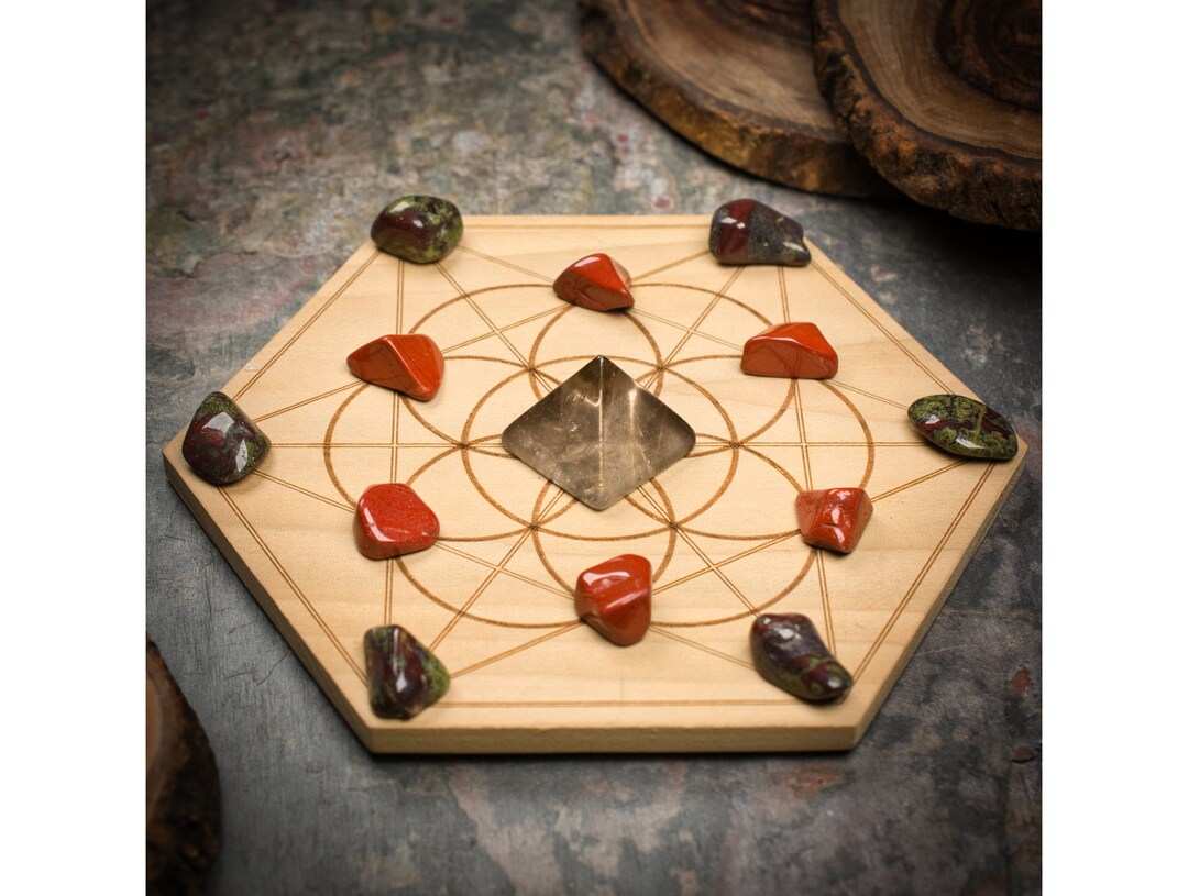 Protection and Grounding Mini Crystal Grid Set With Smoky Quartz ...