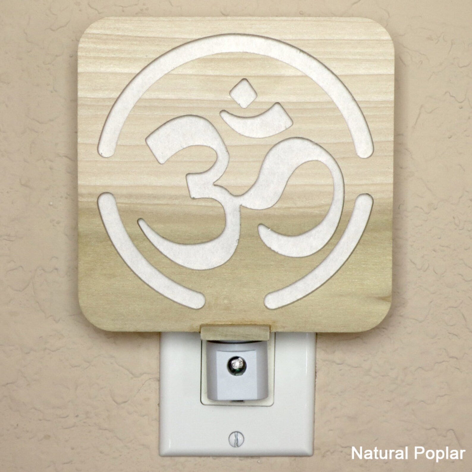 Om Symbol Wood Night Light Handmade Decorative Night Light | Etsy