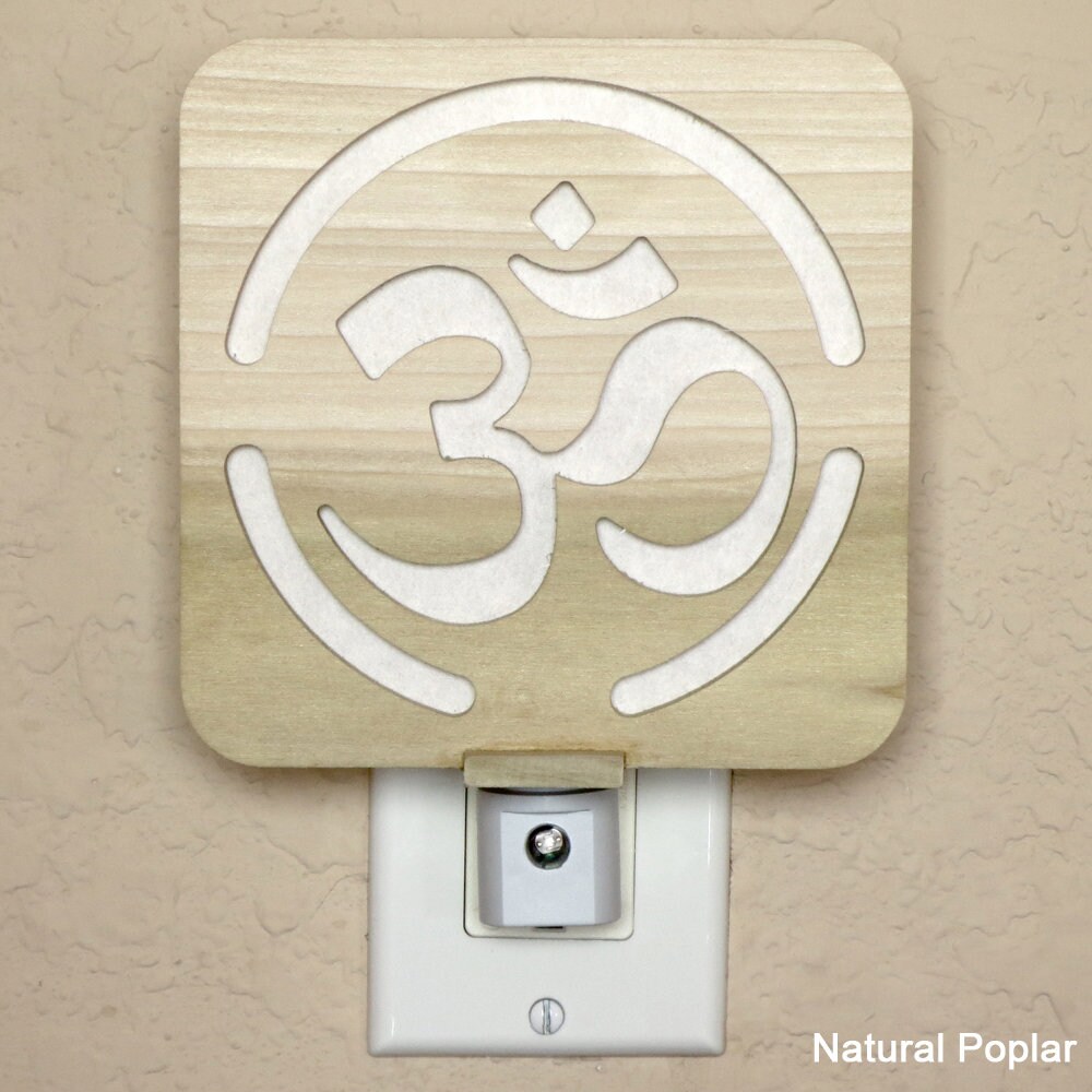 Om Symbol Wood Night Light Handmade Decorative Night Light - Etsy