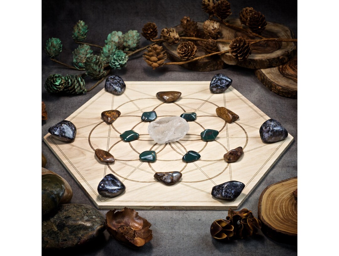 Large Bring the Magic Crystal Grid Set Crystal Grid Kit Crystals to ...