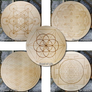 Large Stress Relief Crystal Grid Set | Crystal Grid Kit | Sacred ...
