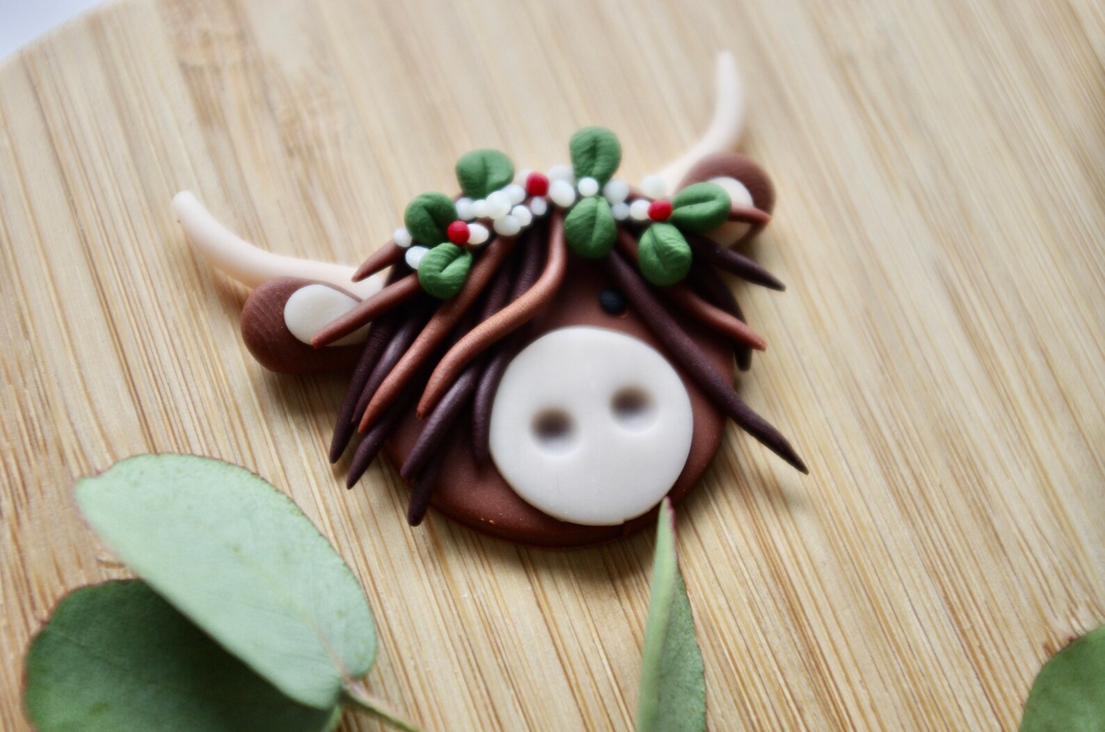 Winter Highland Cow Magnet Cow Magnet Coo Fridge Magnet | Etsy