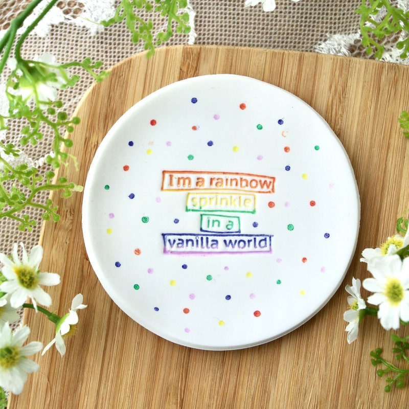 Small Rainbow Ring Dish - Etsy UK
