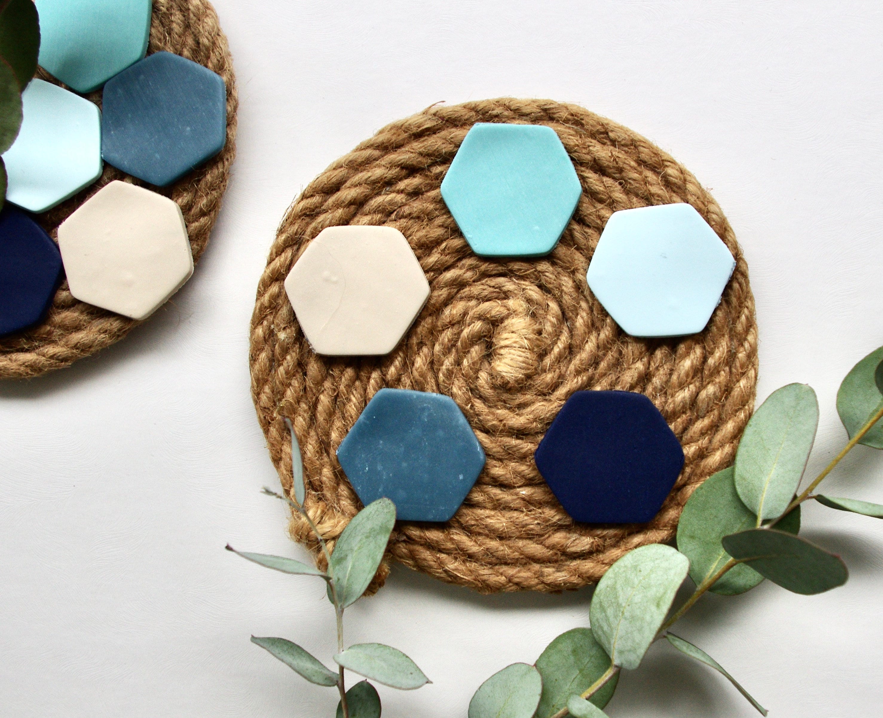 Hexagon Magnets Blue Magnets Fridge Magnets - Etsy