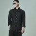 Facet Boiled Linen Black Shirt POWHA - Etsy