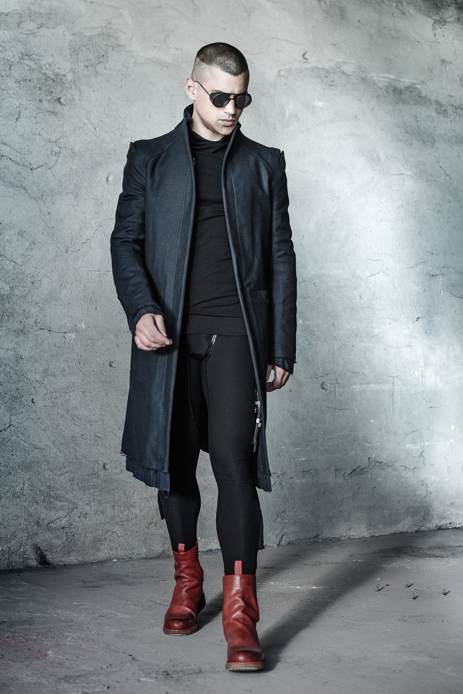 Futuristic Mens Coat / Slim Fit Coat / Cotton Mens Parka / Extravagant ...