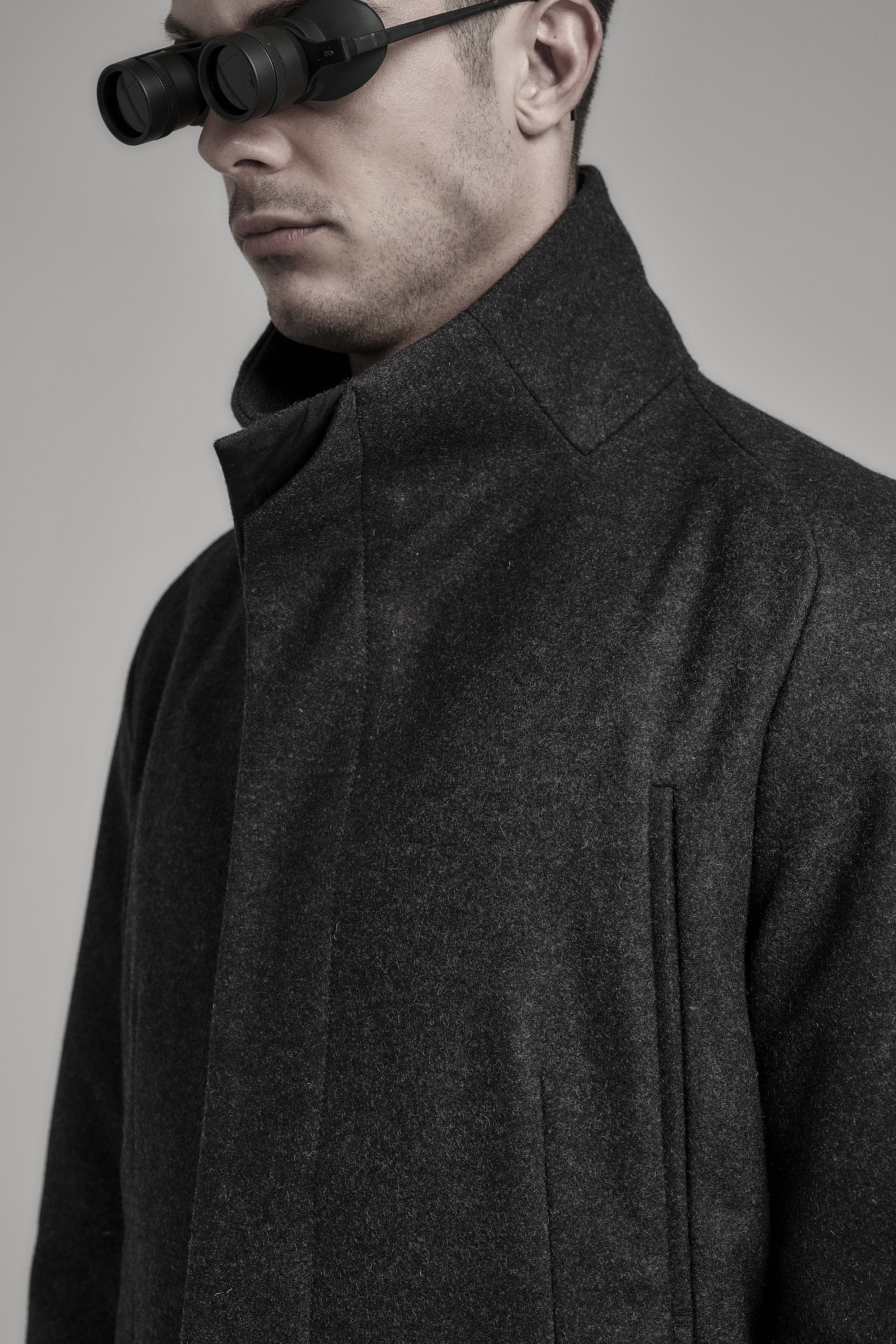 Photon Heavy Wool Coat / Mens Winter Coat / Extravagant Mens Clothing ...