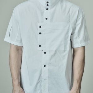Oversized Washed White Shirt With Half Sleeves POWHA - Etsy
