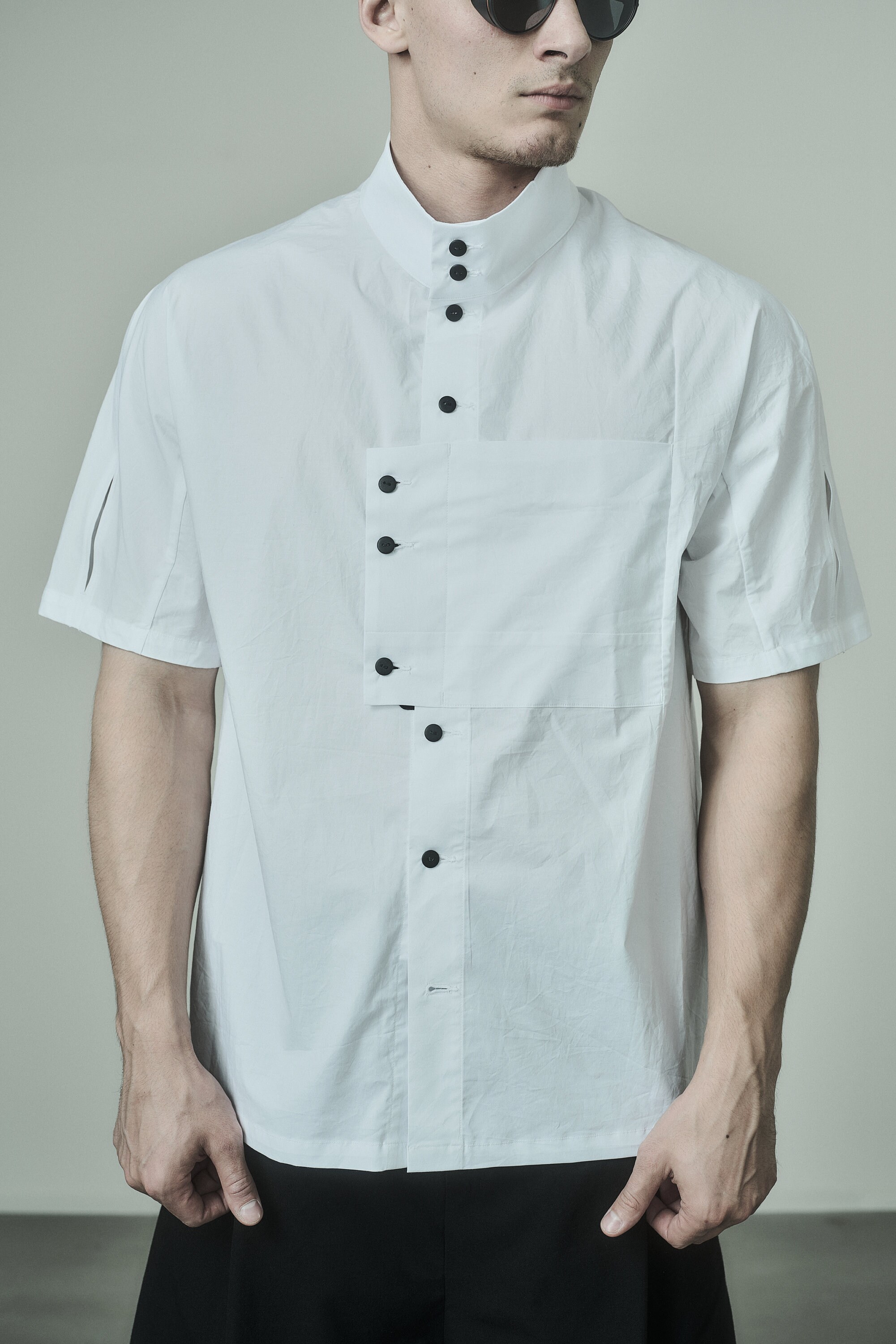 Oversized Washed White Shirt With Half Sleeves POWHA - Etsy