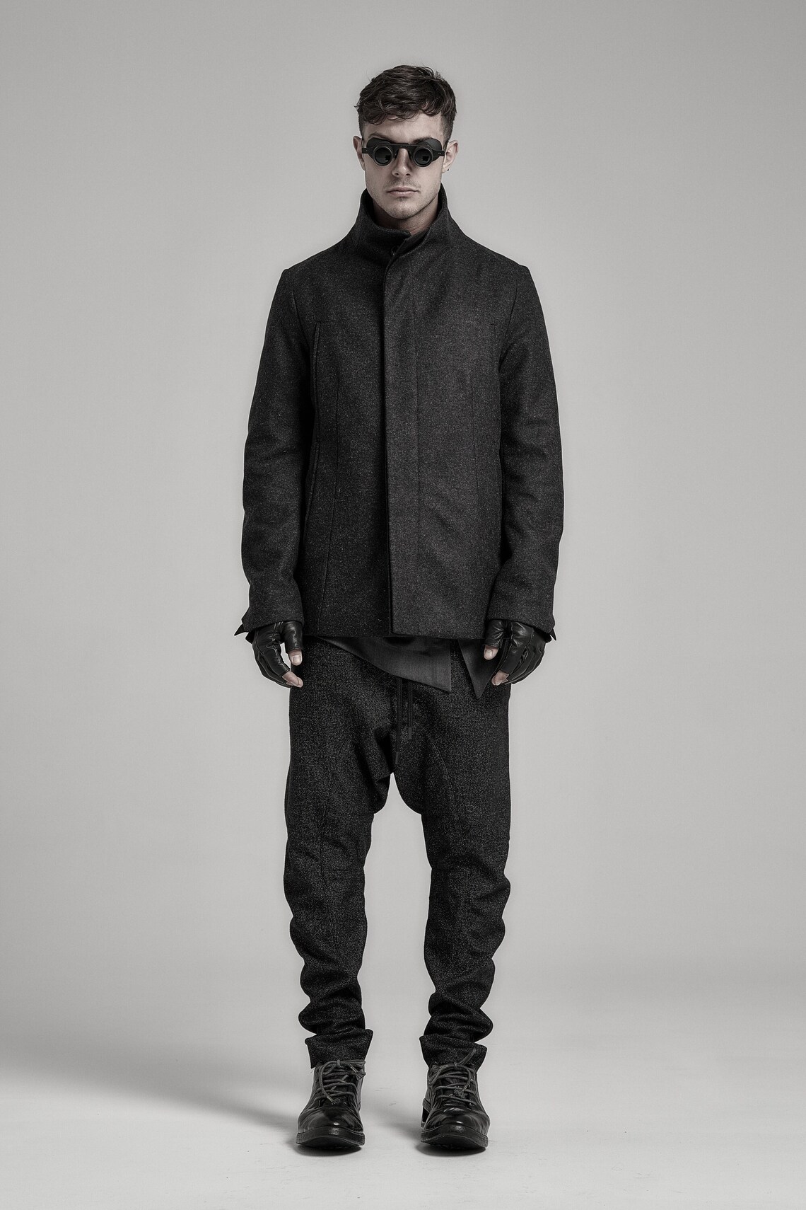 Photon Heavy Wool Coat / Mens Winter Coat / Extravagant Mens Clothing ...