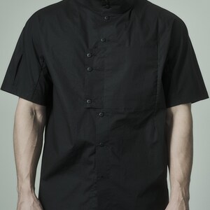 Oversized Washed Black Shirt With Half Sleeves POWHA - Etsy