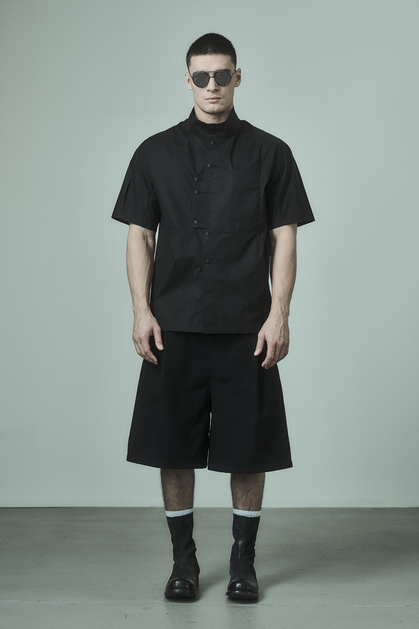 Oversized Washed Black Shirt With Half Sleeves POWHA - Etsy