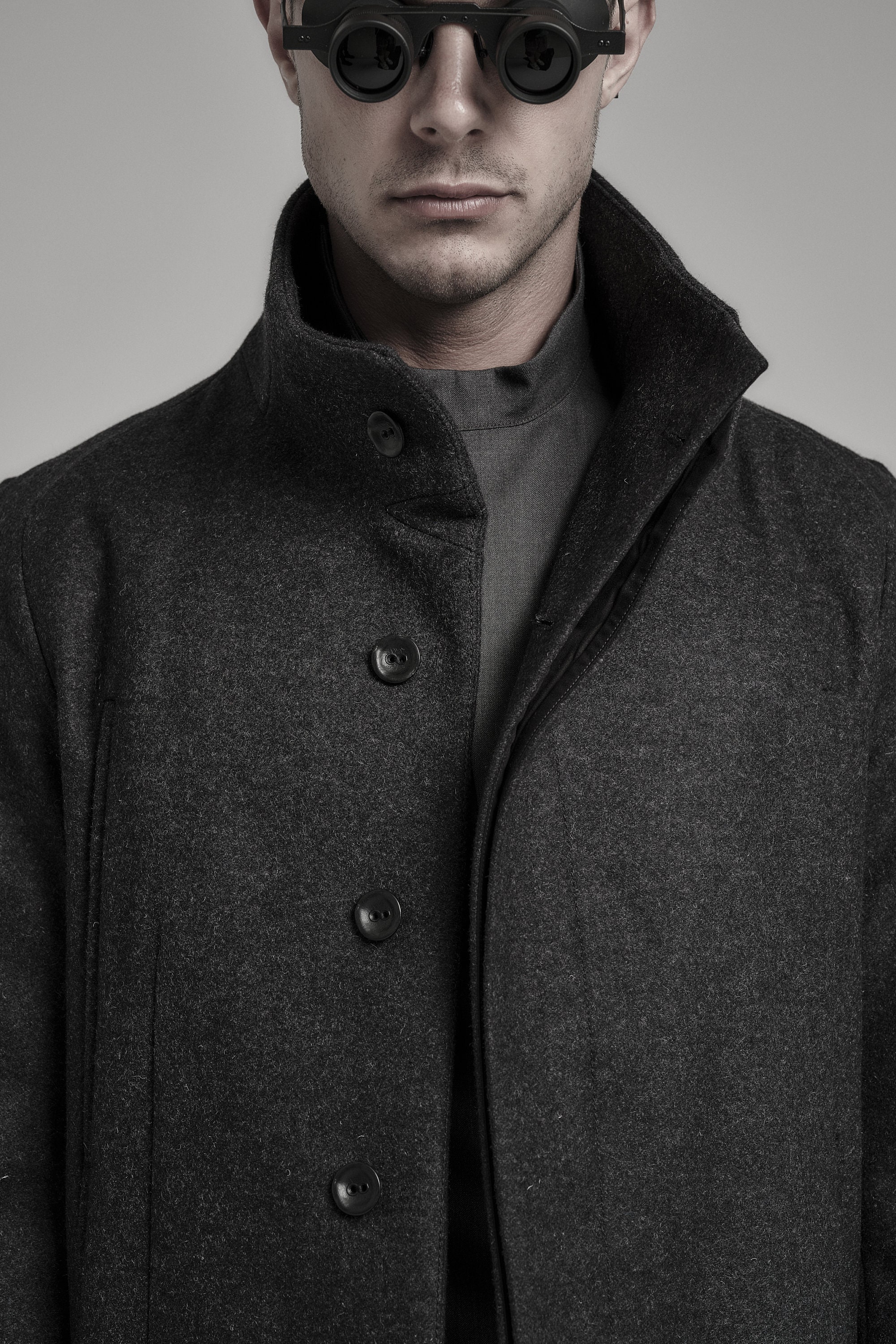 Photon Heavy Wool Coat / Mens Winter Coat / Extravagant Mens Clothing ...