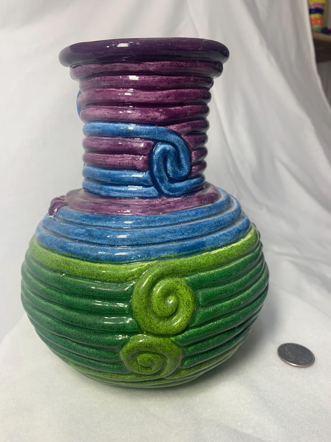 Ceramic Coil Vase - Etsy