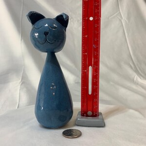 Blue Ceramic Bobble Head Figurine - Etsy