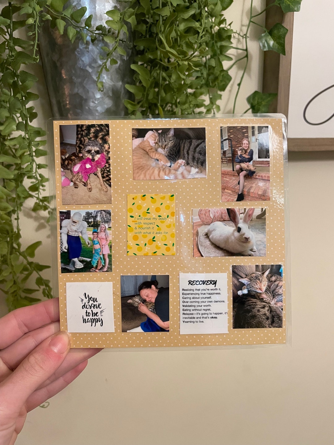 Personalized Custom Photo Collage/ Coping Card (lost Lanes) Laminated ...