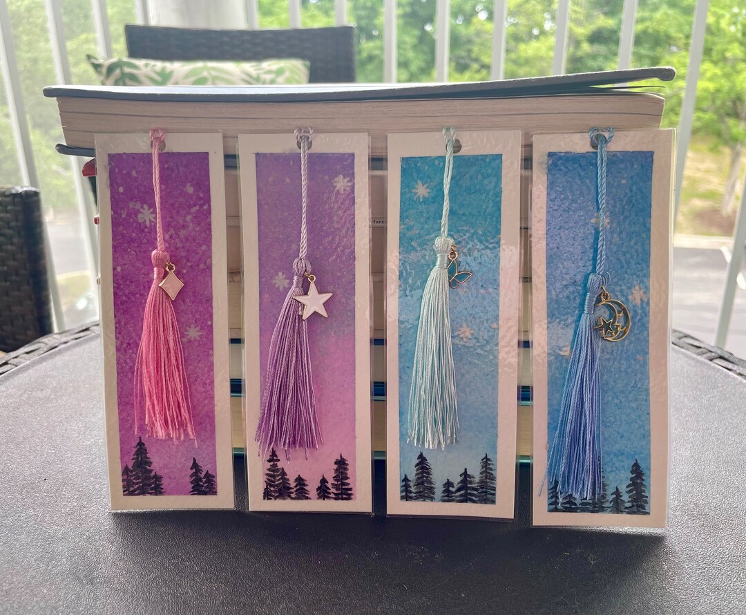 Watercolor Landscape Bookmark Handpainted Laminated - Etsy