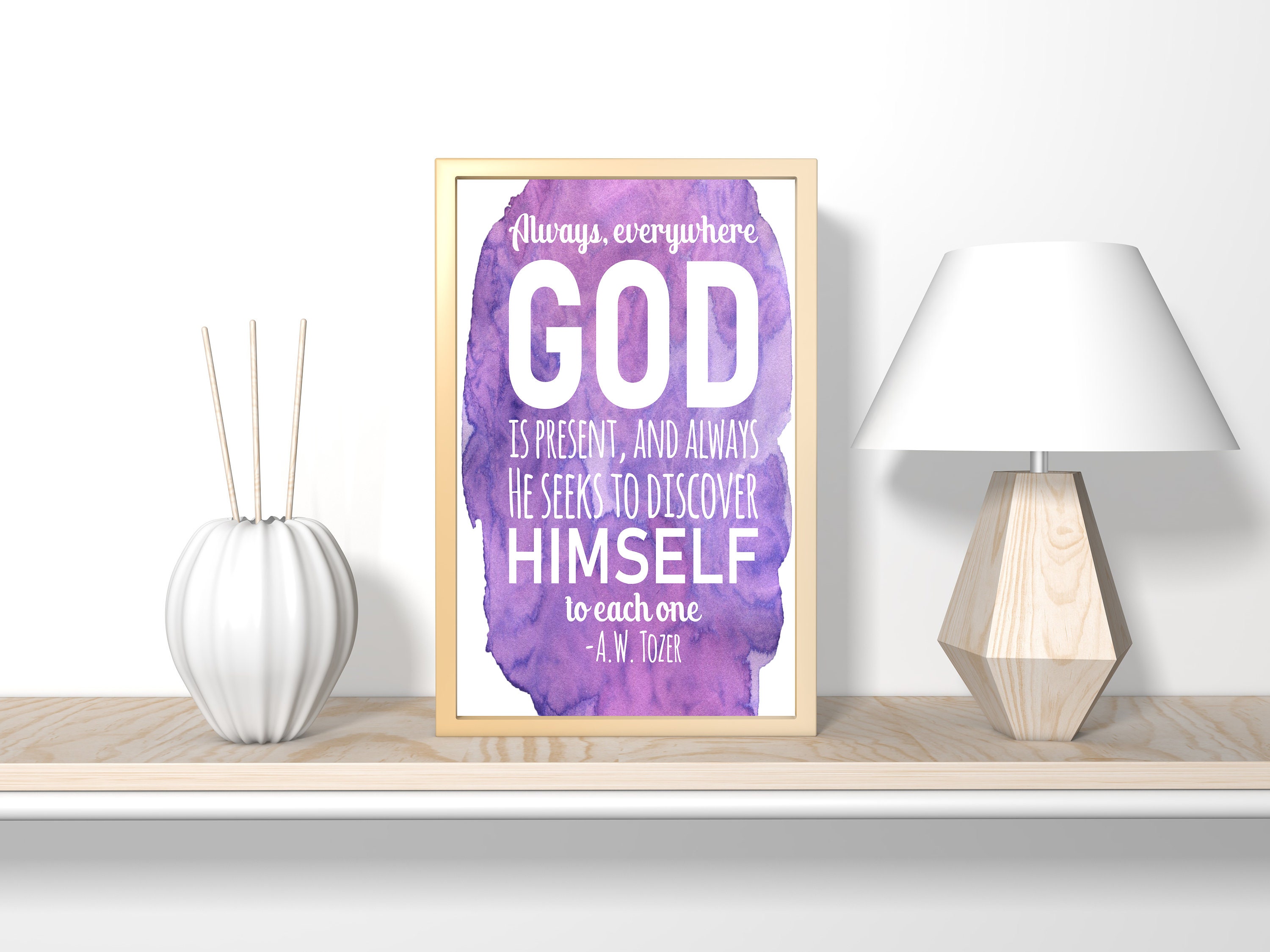 Always, Everywhere God is Present, Digital Download, Gift for Her ...
