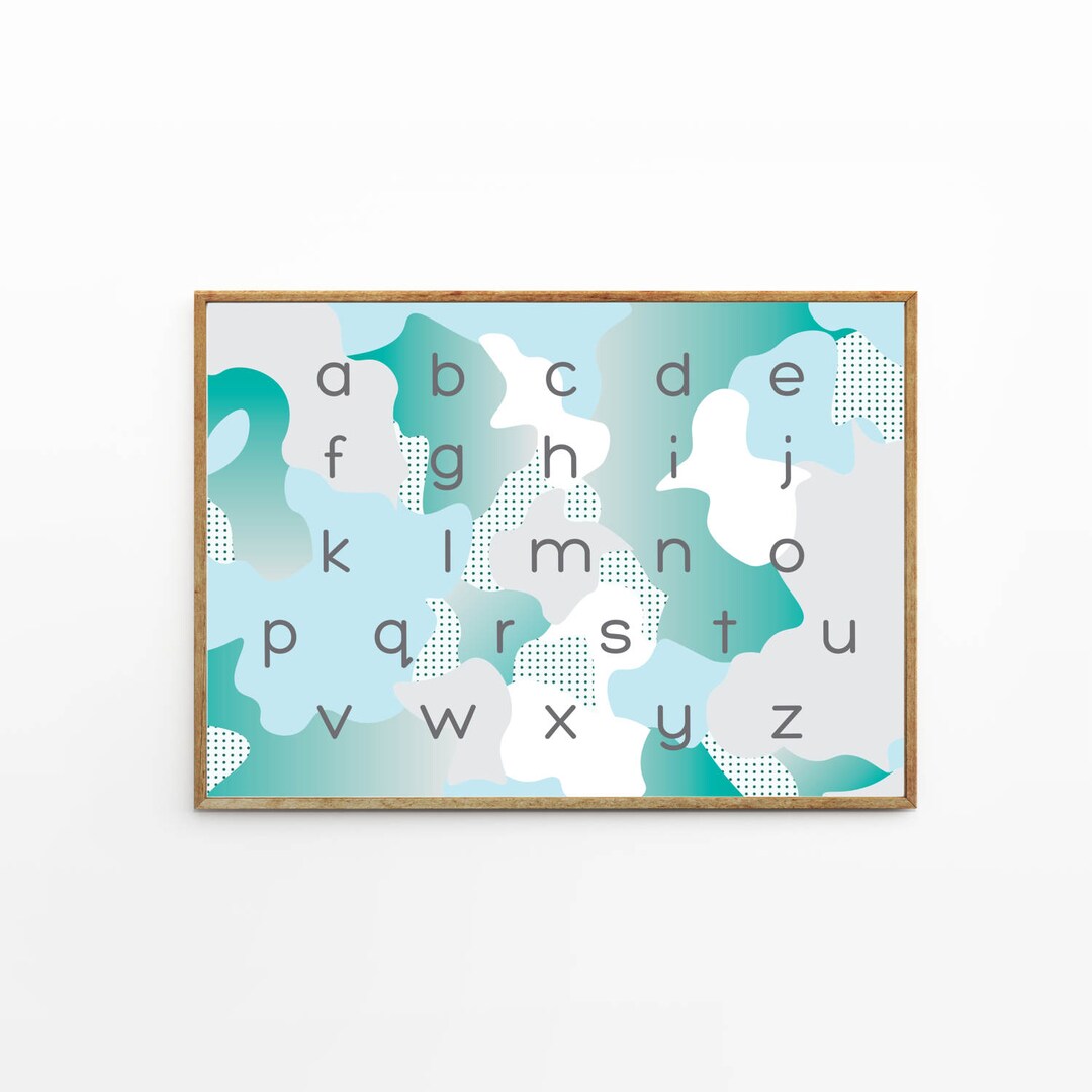 ABC poster A2 B2 Alphabet poster Letter Sound lower case letters ...