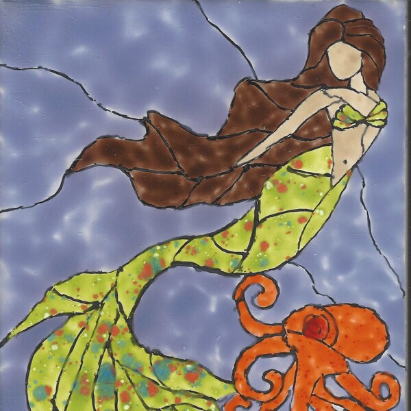Mermaid Tile - Etsy