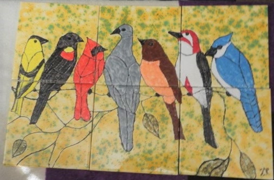 Backyard Bird Mural 12 X 18 - Etsy