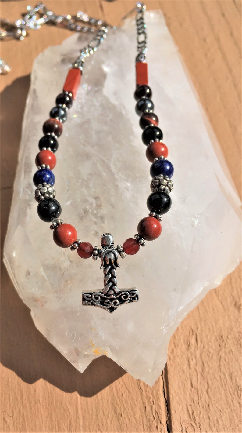 Grounding and Centering THORS HAMMER Silver Pendant Chakra - Etsy