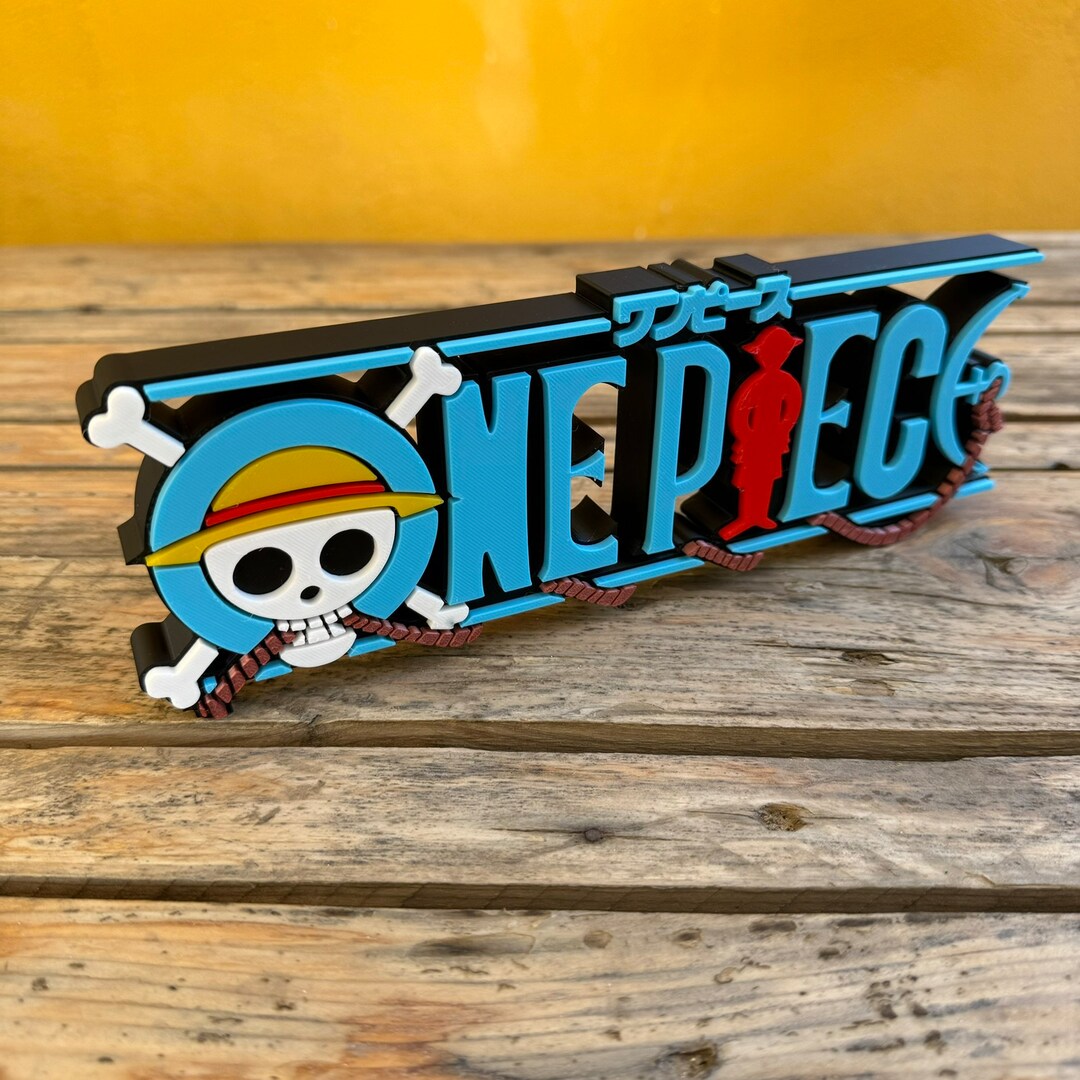 One Piece 3D-Zeichen-Logo - Etsy.de
