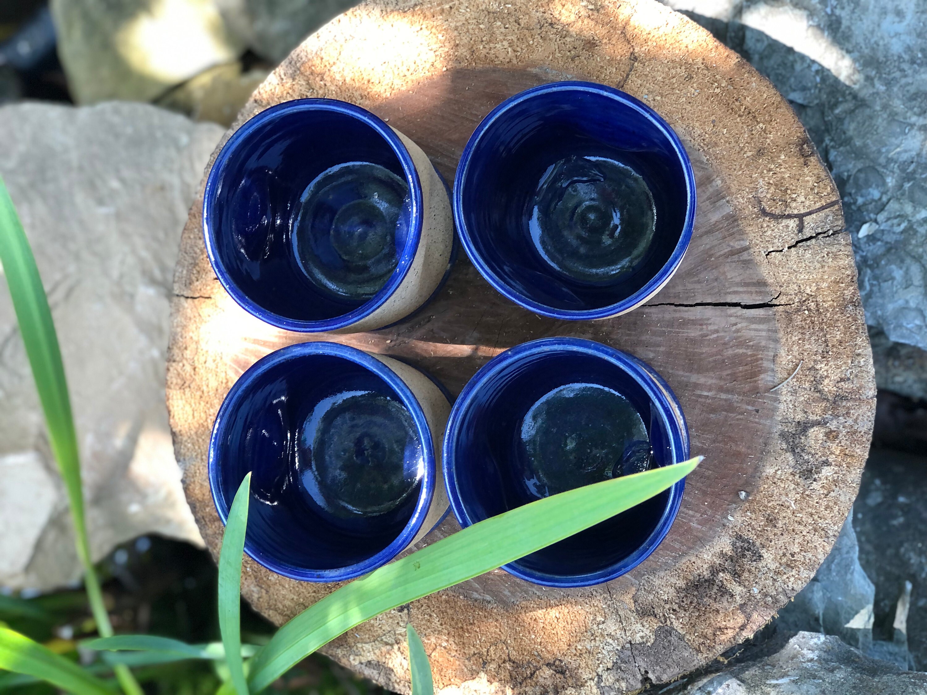 Set of 4 Handmade 8 Oz. Indent Cups/dimple Cups/wine - Etsy